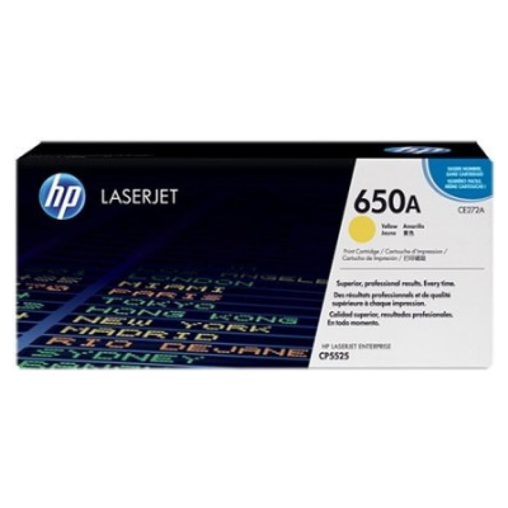 Toner HP 650A (CE272A) rumena, original | Kartuse.si