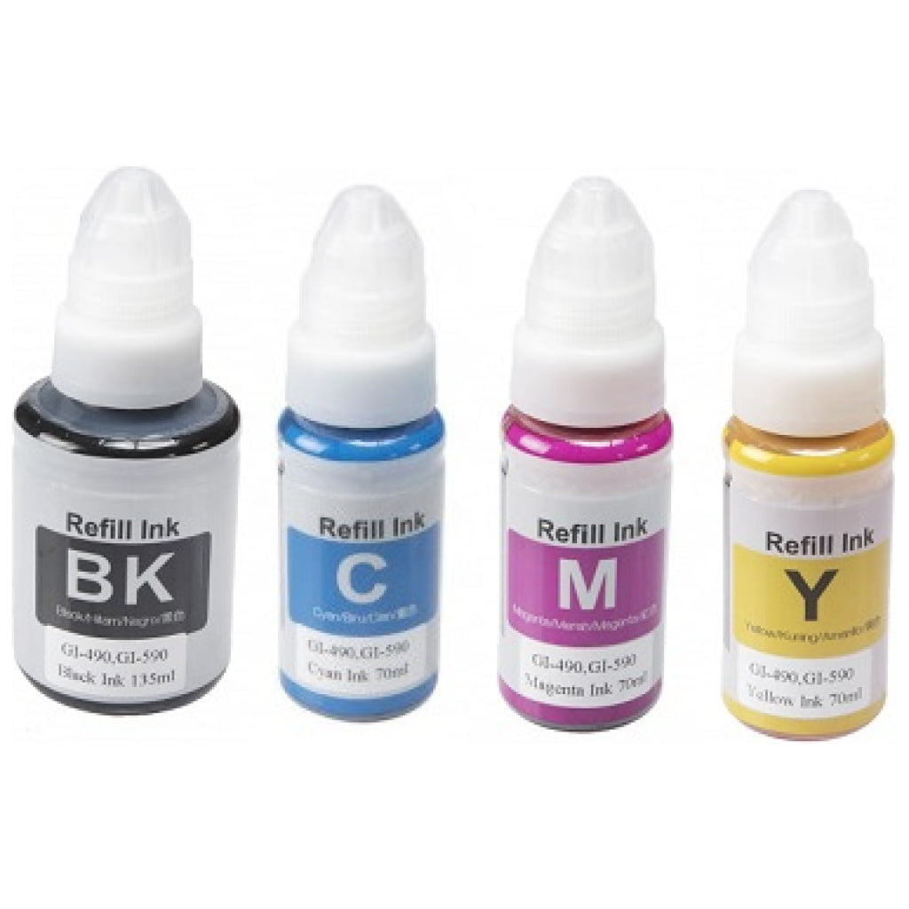 Črnila za Canon GI490 (BK/C/M/Y) komplet, kompatibilna | Kartuse.si